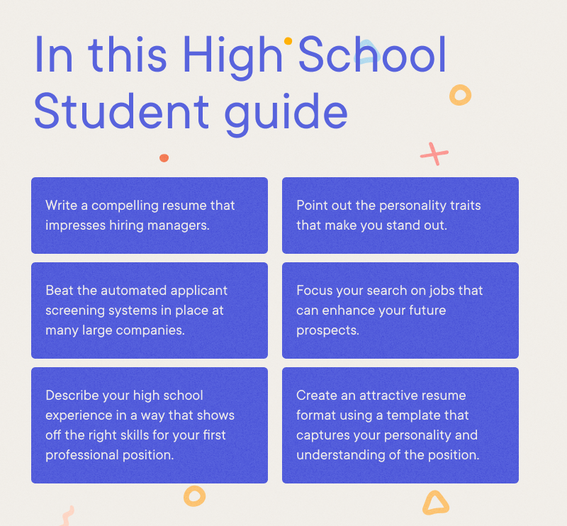 Top 7 Sample Resume For High School Student 2022