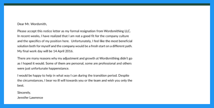 How To Write Your Resignation Letter examples Templates 2023 
